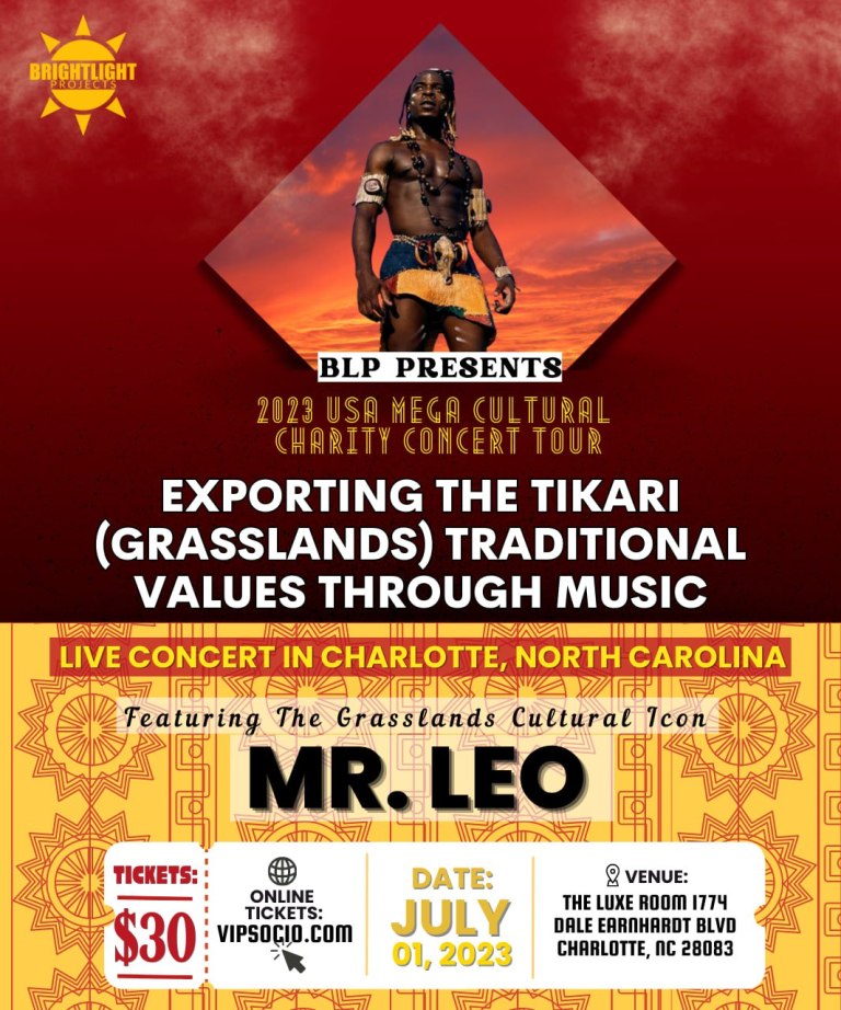 Cameroonian Mr Leo To Feature In Bright Light Projects 2023 “Mega Cultural Charity Tour” USA ...